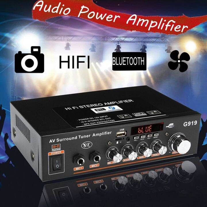 【24 hours delivery】G919 Smart Digital Power Amplifier With Built-in ...