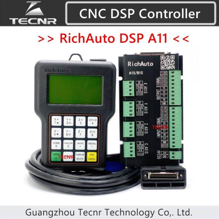 RichAuto DSP A11 CNC Controller A11S A11E A11C 3 Axis Motion Controller Remote for CNC Engraving ...