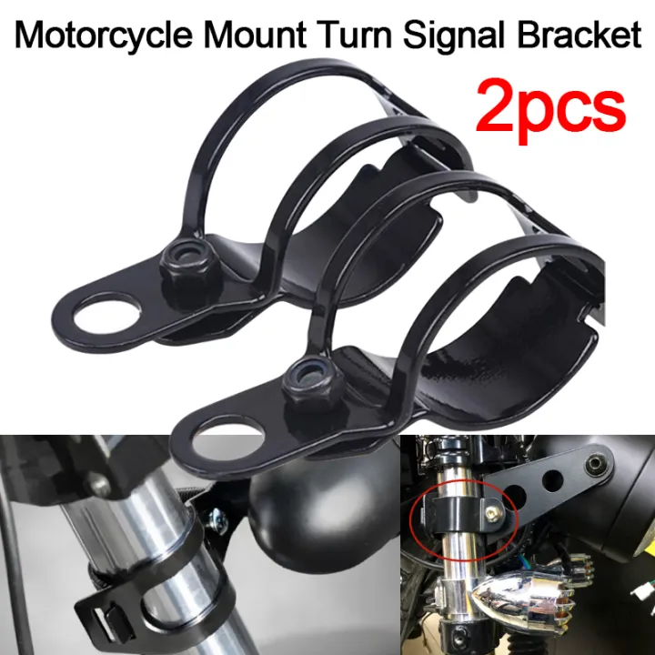 2Pcs/set Motorcycle Mount Turn Signal Light Bracket Lantern Support ...