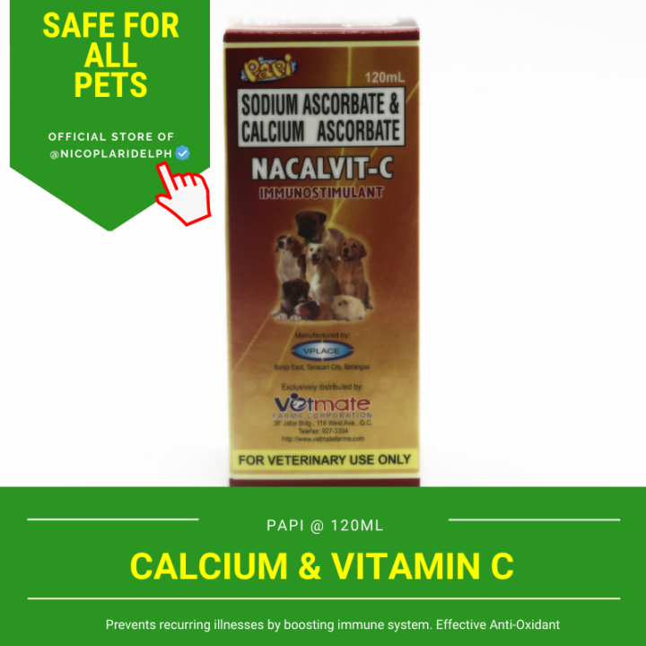 Papi Nacalvit C Immuno Stimulant for Pets (120ml) | Lazada PH