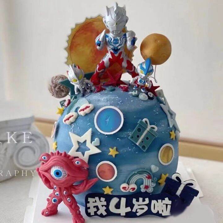 Ultraman Cake Topper 奥特曼蛋糕装饰 | Lazada