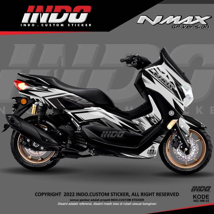 DECAL NMAX FULL BODY SIMPLE STIKER NMAX NEW STIKER NMAX OLD DECAL NMAX ...