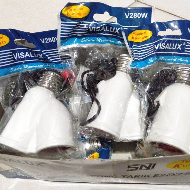 Fitting Tarik E27X2 6A 250V~ Visalux V280W | Lazada Indonesia