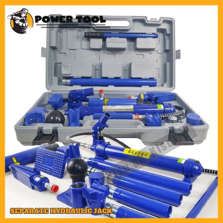 Portable Hydraulic Ram Auto Body Frame Repair Kit Separate hydraulic ...