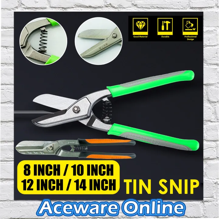 8" / 10" / 12" / 14" Inch German Type Tin Snip Zinc Sheet Cutter Metal ...