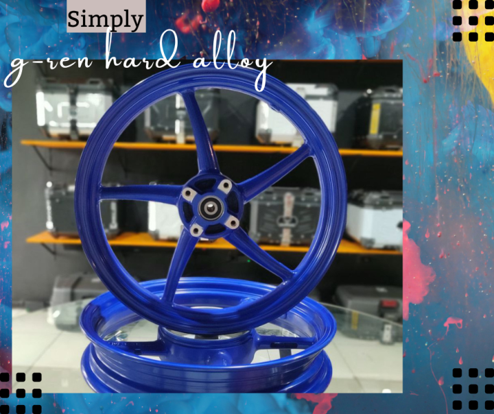racing boy rb5 mags rims for yamaha mio 3 4 holes blue Jzen MOTO GEARS ...