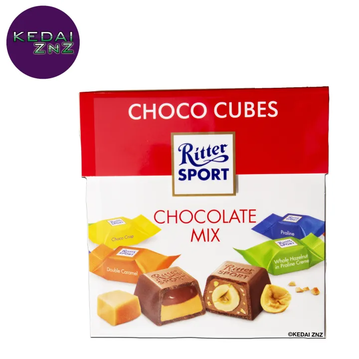 Chocolate Ritter SPORT CHOCO CUBES CHOCOLATE FOR YOU Box 176g Coklat ...