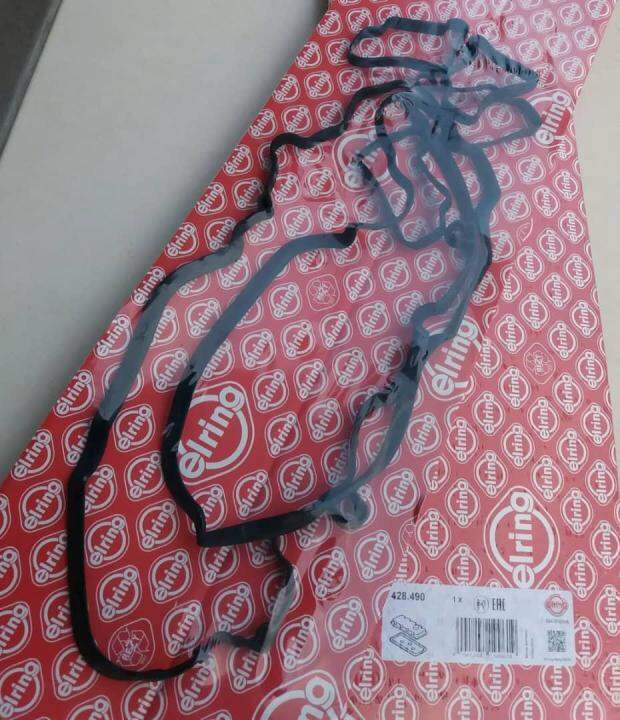 Mercedes C180 C200 C230 E200 Kompressor gasket set valve cover Elring ...