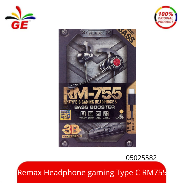 Remax Headphone gaming Bass Booster RM755 - 05025582 | Lazada Indonesia