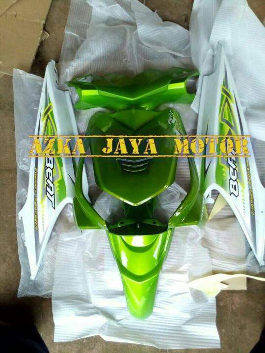 Full Body Halus Honda Beat Lama Karbu Warna Hijau Putih + Striping ...