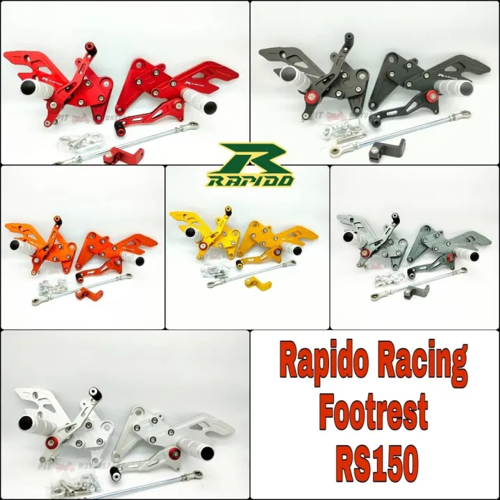 Rapido Racing Footrest RS150 Honda V3 / V4 Tapak Kaki Single Racing ...