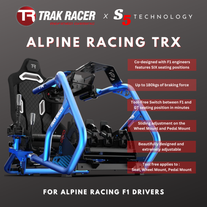 Trak Racer ALPINE RACING TRX / simulator / racing rig / sim racing ...