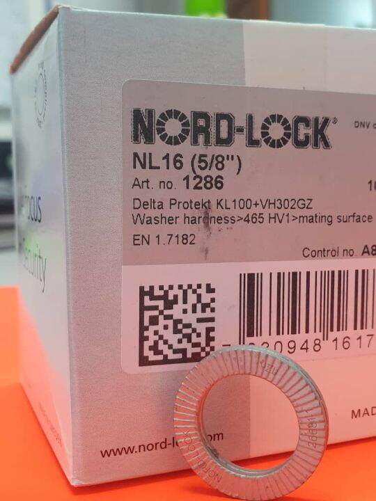 NL16(STEEL)-NORD LOCK WEDGE- LOCKING WASHER WITH ORIGINAL OEM ...