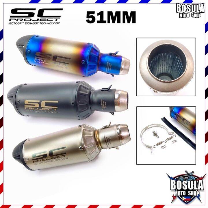 SC project Tailpipe Tail Pipe Stainless Motorbike exhaust muffler type ...