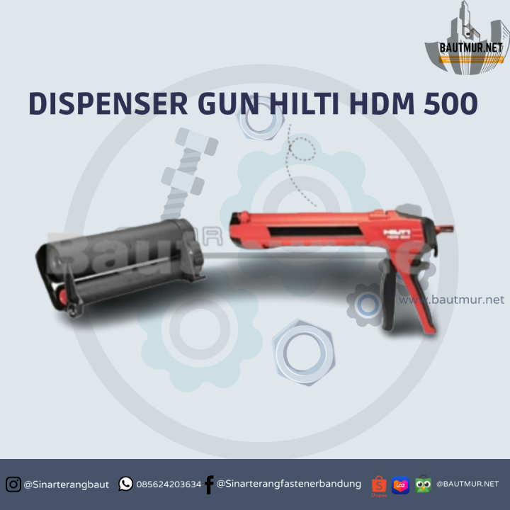 GUN HILTI HDM 500 - Gun Kimia Chemical Lem HILTI HIT RE 500 | Lazada Indonesia