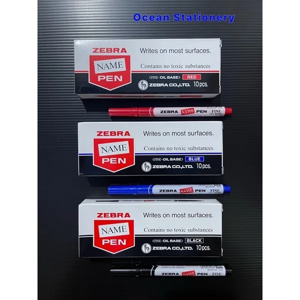 Zebra Name Pen Oil Base Marker Permanent Marker 马克笔 | Lazada