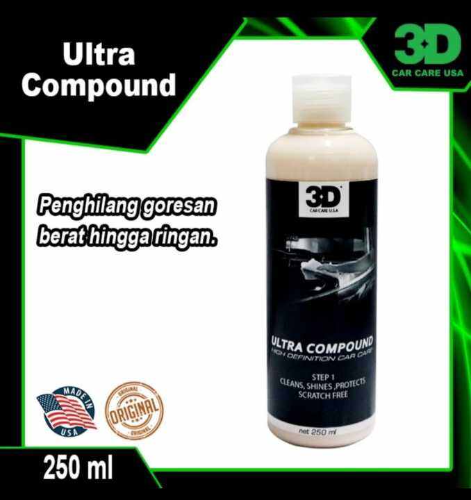 Heavy Cut Compound 3D Ultra Compound 250ml / pengkilap cat mobil ...