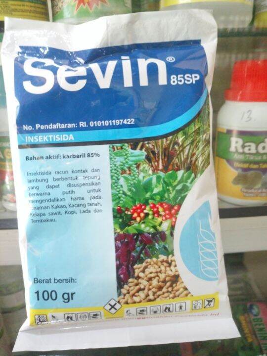 Insektisida obat serangga semut ulat Sevin 100 gram 85 sp | Lazada ...