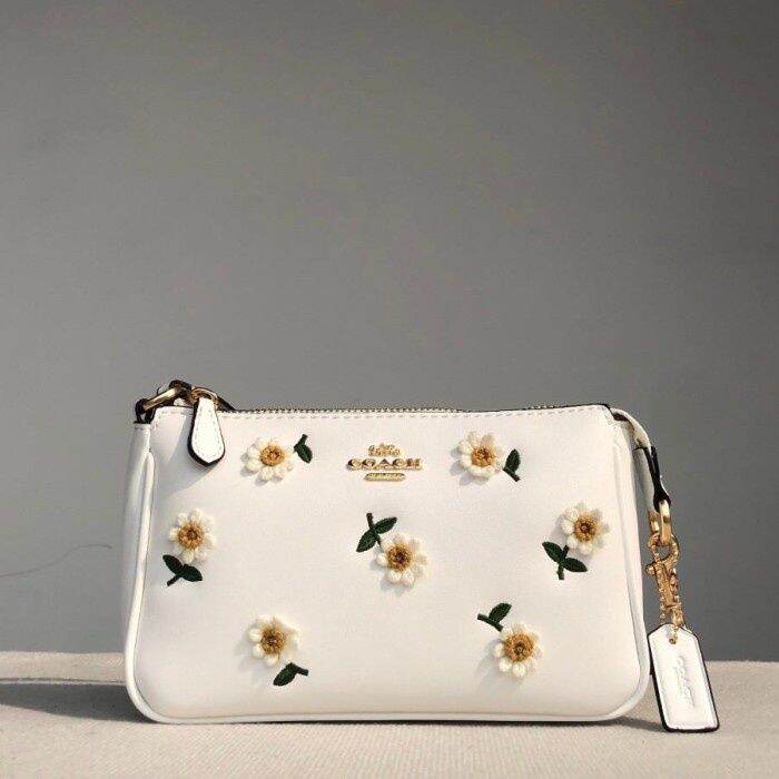 Coach Daisy Embroidery Nolita 19 Wristlet Handbag | Lazada Indonesia