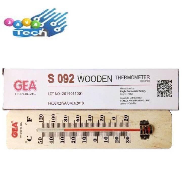 Termometer Kayu Gea S 092 Ruangan Dinding Wooden Thermometer | Lazada ...