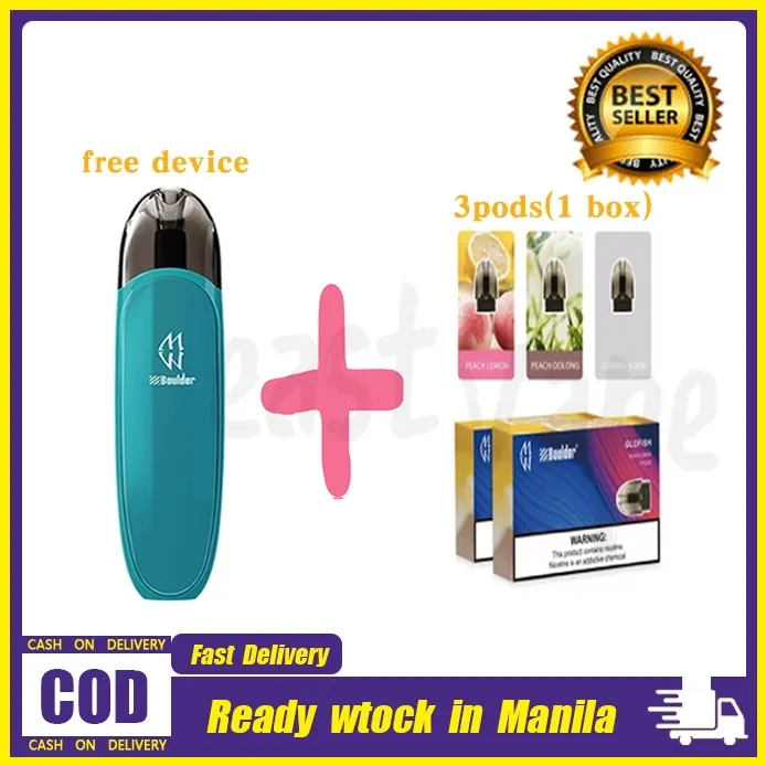 vape pen type smoke full set 「FREE DEVICE」Boulder e vape Buy 1 pods get ...