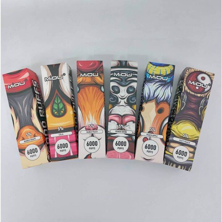 MiOU 6000puffs rechargeable-disposable pod 5 nic | Lazada PH