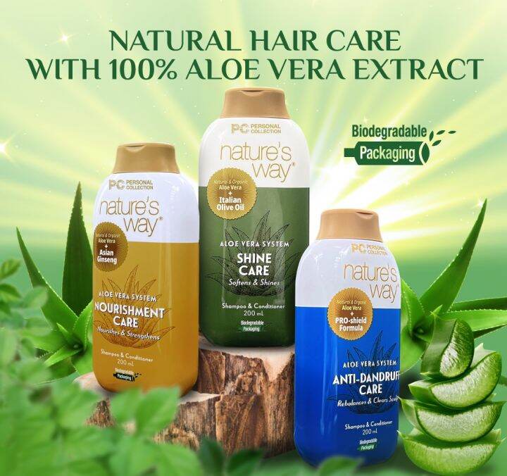 Nature's Way Shampoo - Nourishment Care has ginseng extract for fuller ...