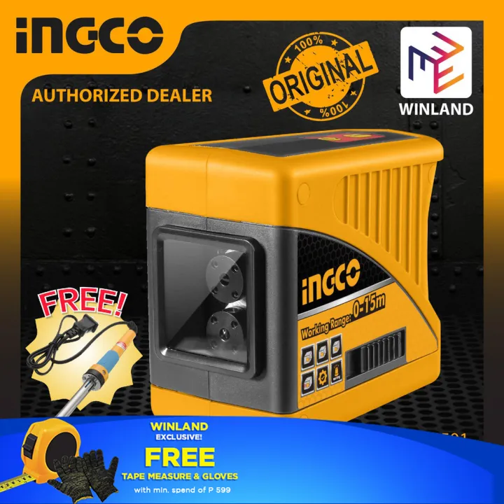 INGCO Tools Original Self Leveling Line Laser with FREE Soldering Iron ...