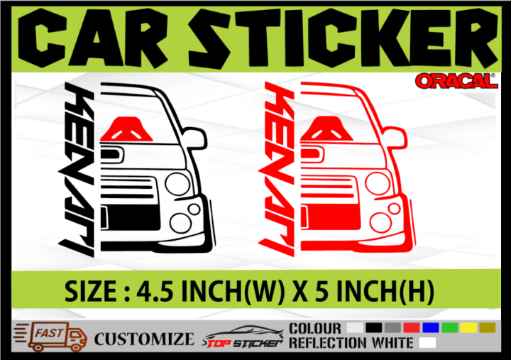 PERODUA KENARI CAR STICKER AKSESORI KERETA STICKERS | Lazada