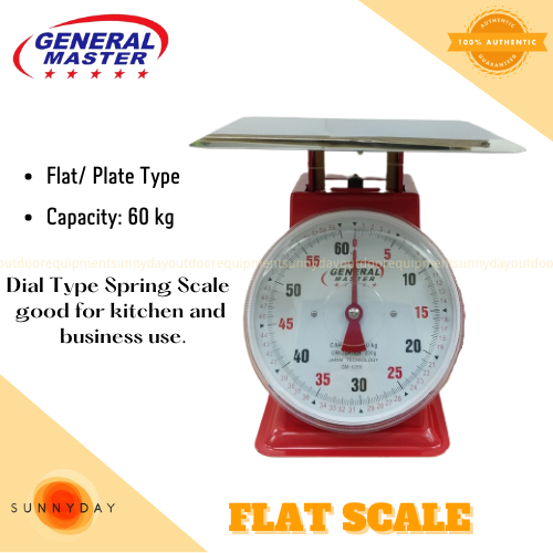 General Master Dial Weighing Scale 60kg Flat (kilohan) | Lazada PH