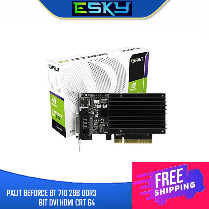 Palit GT710 2048M SDDR3 64 BIT CRT,DVI,HDMI Graphic Card | Lazada PH