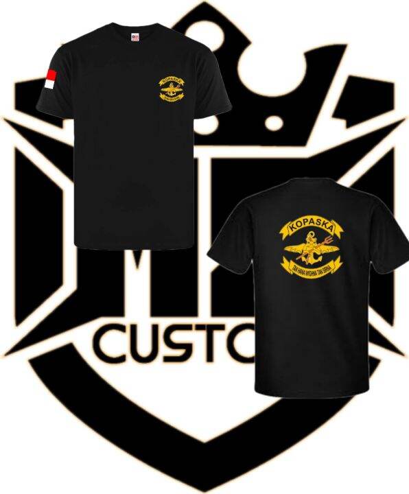 Baju Kaos Pria/Wanita Tulisan Logo KOPASKA/Baju KOPASKA | Lazada Indonesia