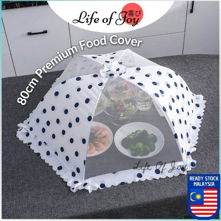 C&C Premium Polka Dot Food Cover Umbrella Design Mesh Tudung Saji Moden ...