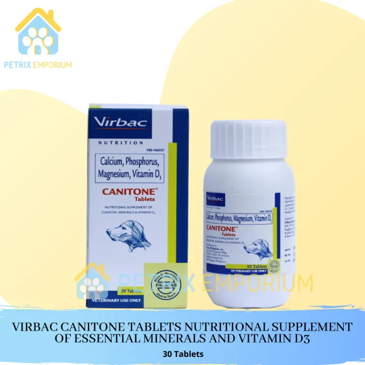 Virbac Canitone Tablets (30 Tablets) Nutritional Supplement of ...