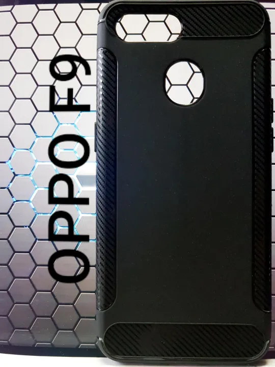 OPPO F9 Shockproof Case Rugged Carbon Fiber Finish Thin but Rugged ...