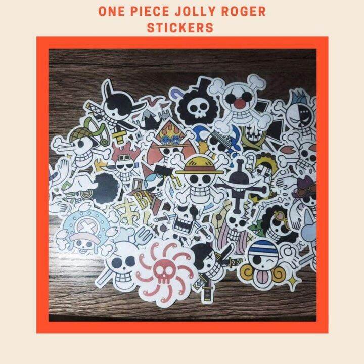 ONE PIECE JOLLY ROGER Stickers Waterproof Scratchproof (PART 1) | Lazada PH