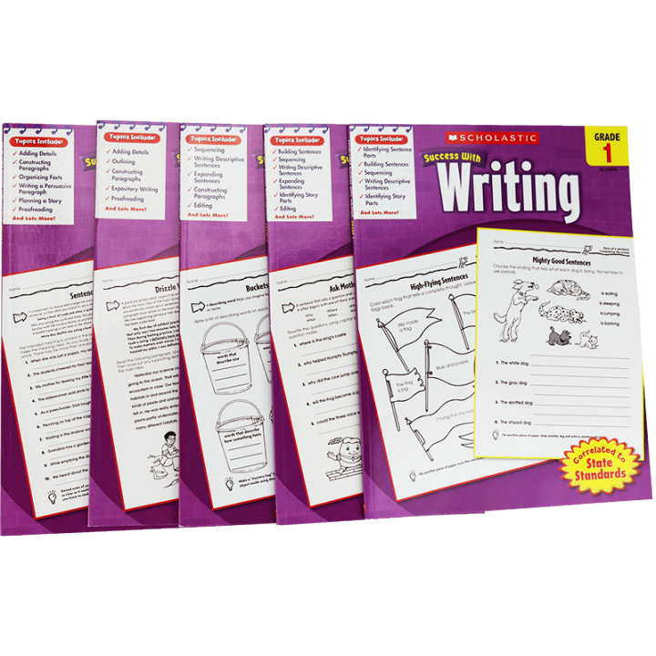 English writing exercise books for Grades 1 to 5 of American primary ...