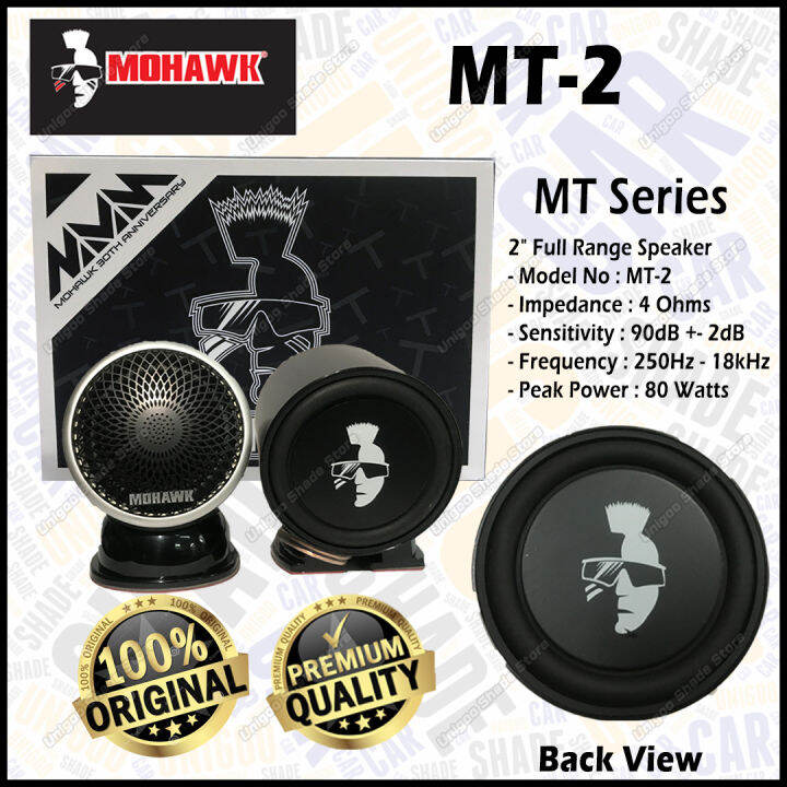 💫 NEW 💫 MOHAWK MT Series MT-2 MT-2.5 Full Range Speaker 80Watt 90Watt With Bass Dashboard Car ...