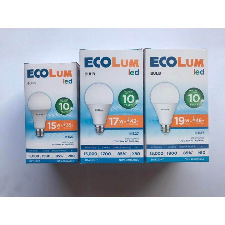 Ecolum LED Bulb 15w 17w 19w (Daylight) | Lazada PH
