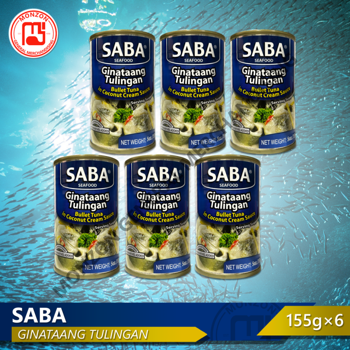 Saba Ginataang Tulingan 155g (by 6) | Lazada PH