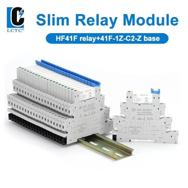 High Frequen Utra-thin Slim/SSR Relay DIN Mount with LED 6A 1CO Relay ...
