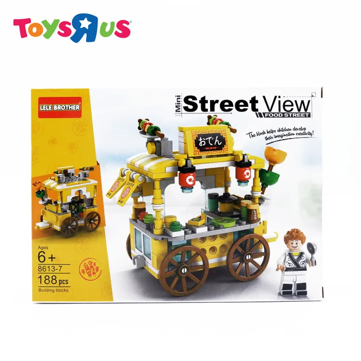Lele Brother Building Blocks 8613-7 Mini Street View Food Street Series ...