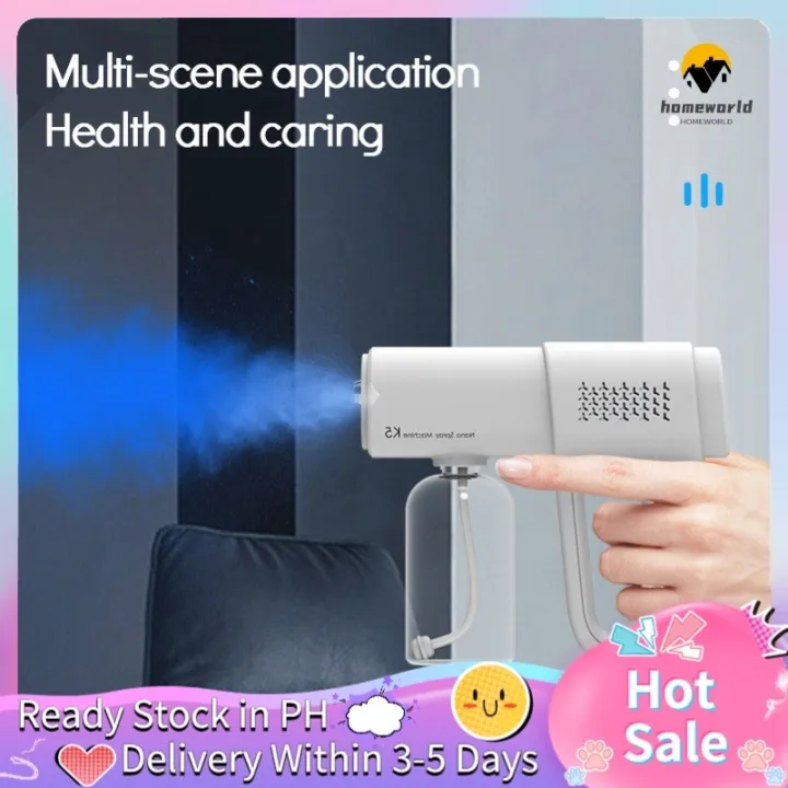 Homeworld New Model K5 Wireless Nano Atomizer spray Disinfection Spray Gun Sanitizer Spray ...