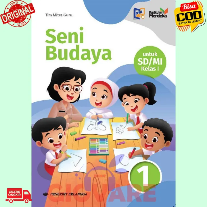 BUKU SENI BUDAYA KELAS 1 ERLANGGA KURIKULUM MERDEKA | SENI BUDAYA SD/MI KLS.1/KM | Lazada Indonesia