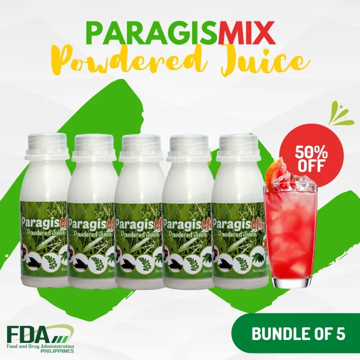 SUPER FOODS PH (Bundle of 5 PARAGIS Mix original) Natural Reproductive Pregnancy Healthy Juice ...