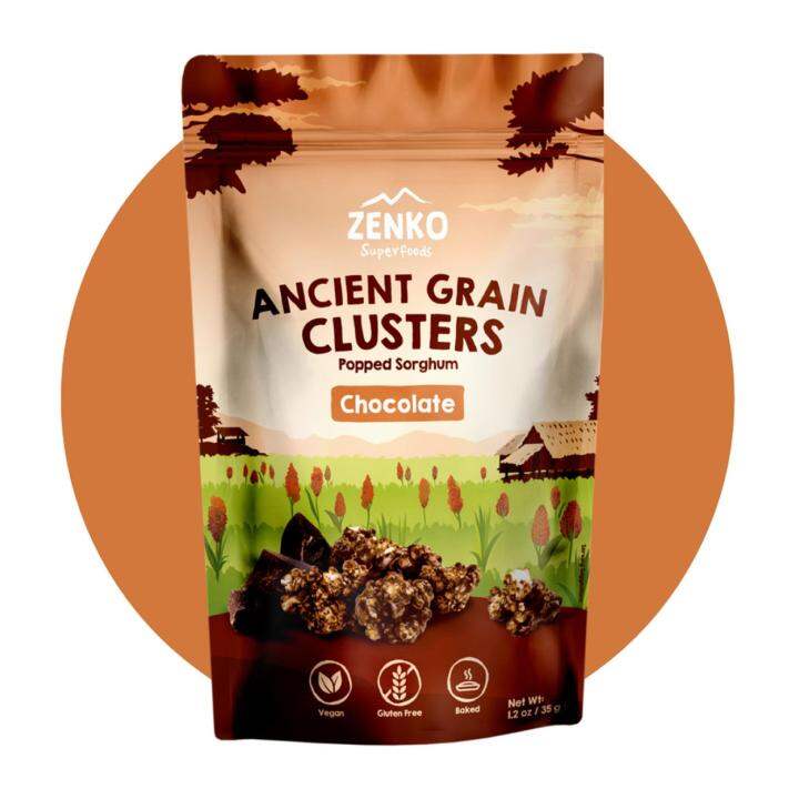 Zenko Superfoods Ancient Grain Clusters - Dark Chocolate | Lazada Singapore
