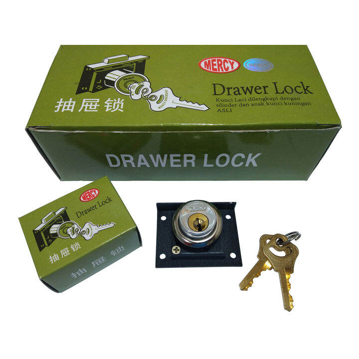 MB - Kunci Laci / Kunci Pintu Lemari / Drawer Lock Mercy 502 Model 808 ...