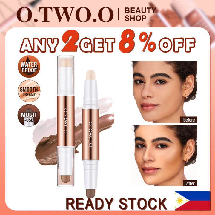O.TWO.O Highlighter Makeup Shadow Contour Stick Double Head For ...