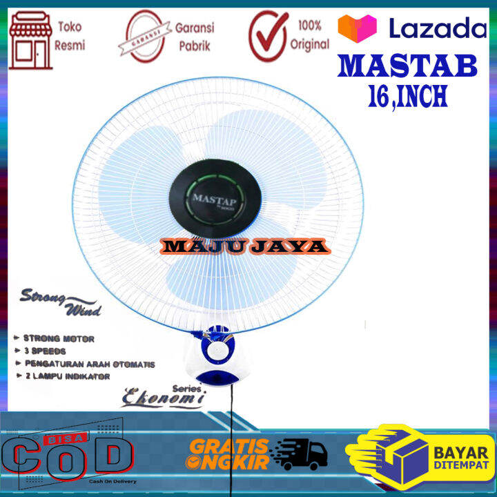 KIPAS ANGIN DINDING MASTAP 16"/WALL FAN MASTAP 16" | Lazada Indonesia