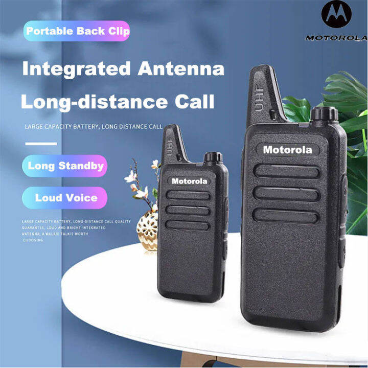 Motorola C1 Walkie Talkies UHF 400-470 Mhz 16 Channel Outdoor Machine ...